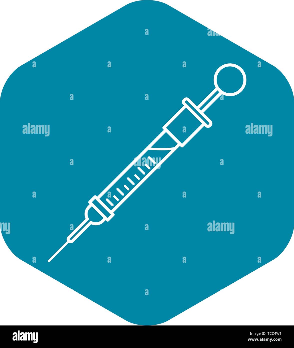 Small syringe icon, outline style Stock Vector Image & Art - Alamy