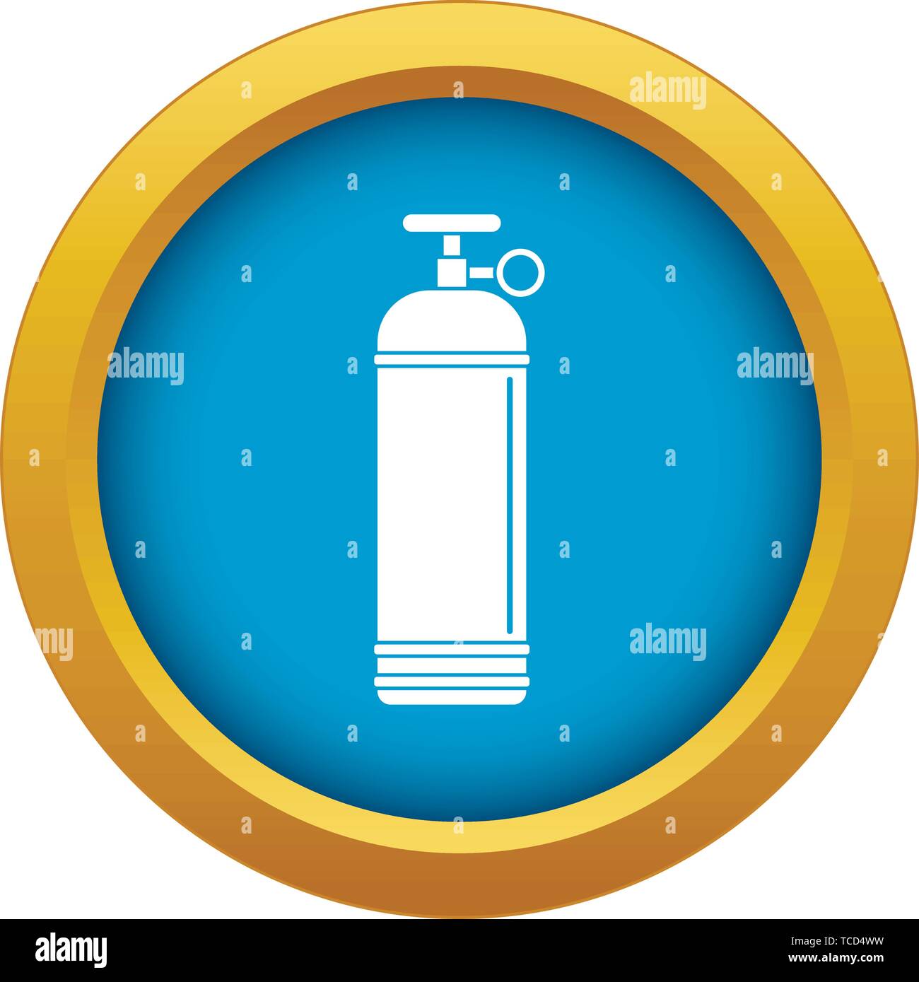 Compressed gas container icon blue vector isolated Stock Vector Image ...