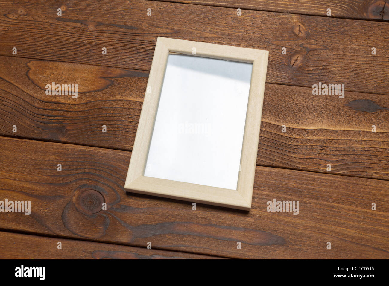 Wooden picture frame Stock Photo - Alamy