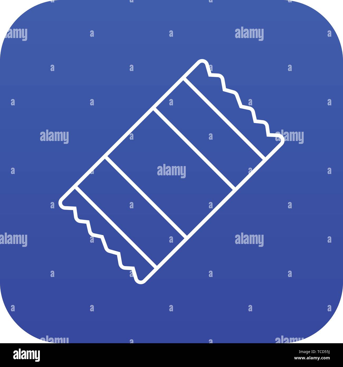Chocolate icon blue vector Stock Vector Image & Art - Alamy