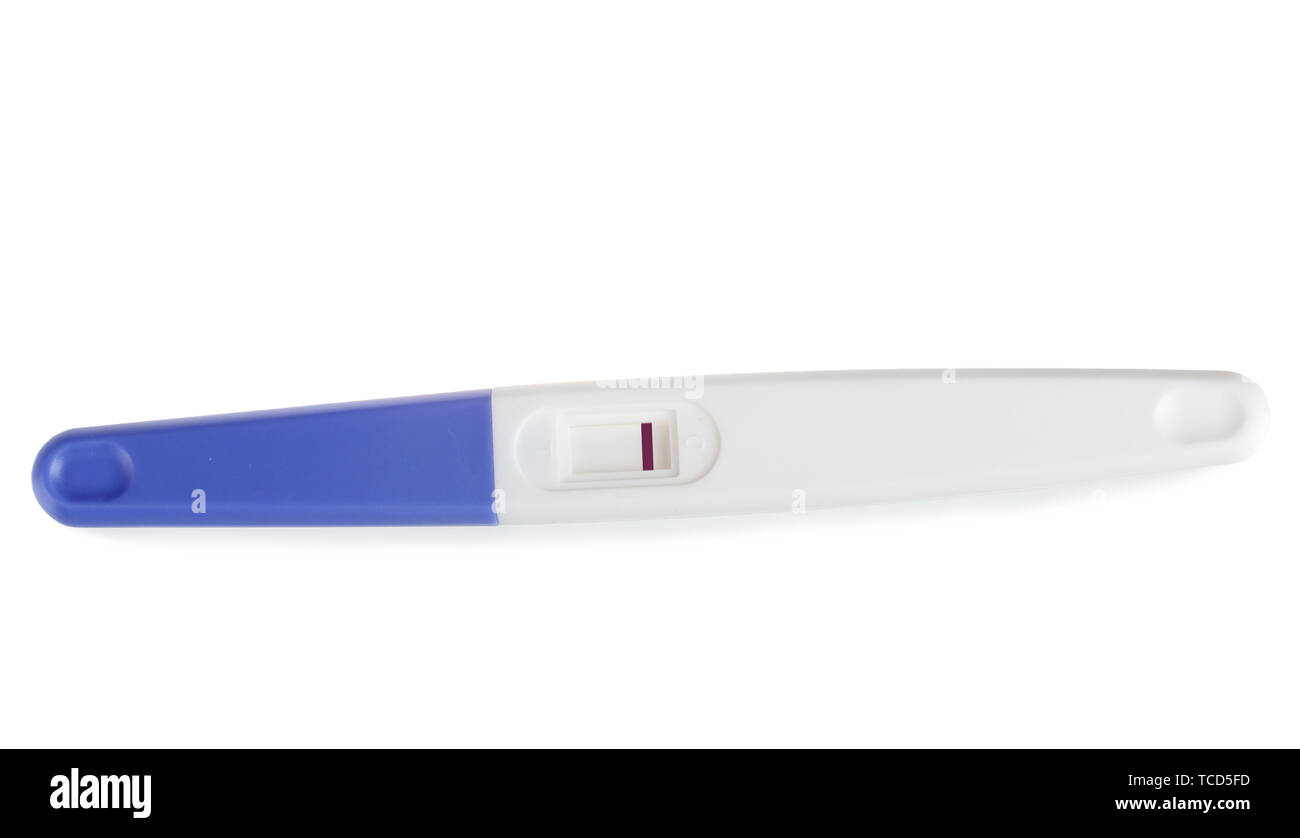 pregnancy test isolated on white Stock Photo - Alamy