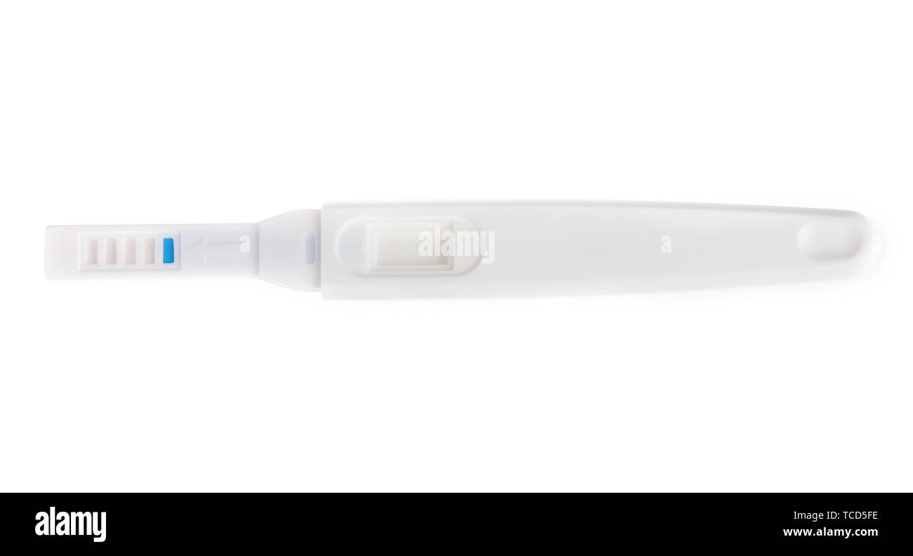 pregnancy test isolated on white Stock Photo - Alamy