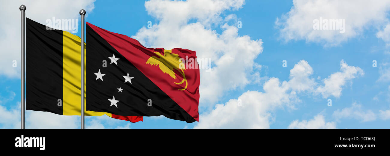 Belgium papua new guinea flag hi-res stock photography and images - Alamy