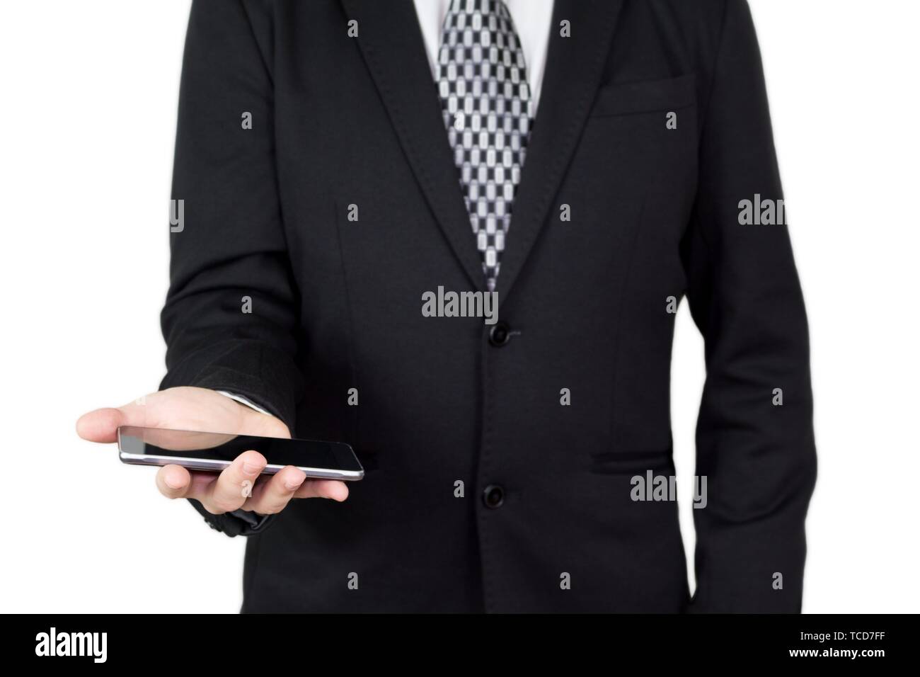Hand holding phone back hi-res stock photography and images - Alamy