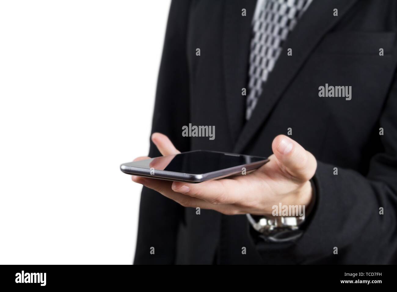 Hand holding phone back hi-res stock photography and images - Alamy