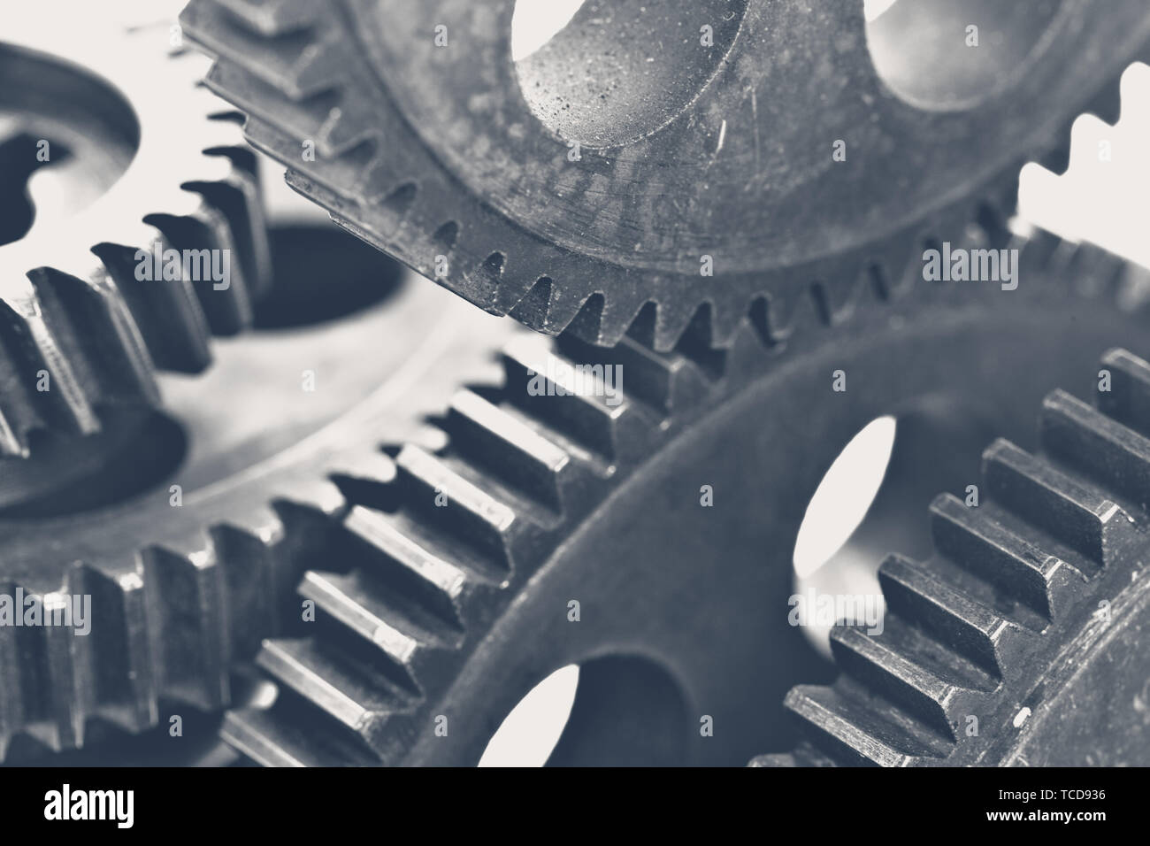 Close-up view of stack of gears Stock Photo - Alamy