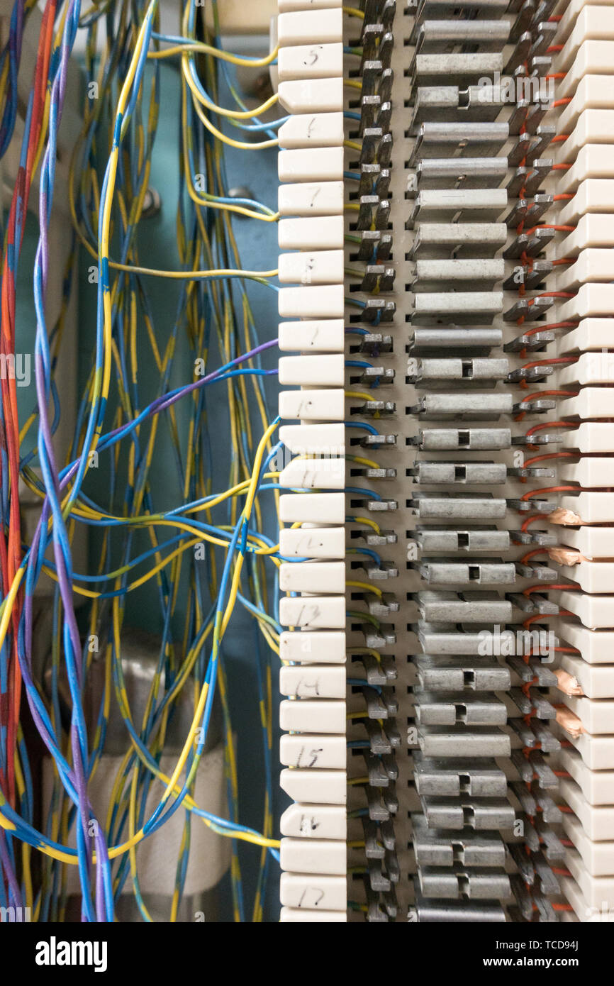 telecommunication patch panel Stock Photo - Alamy