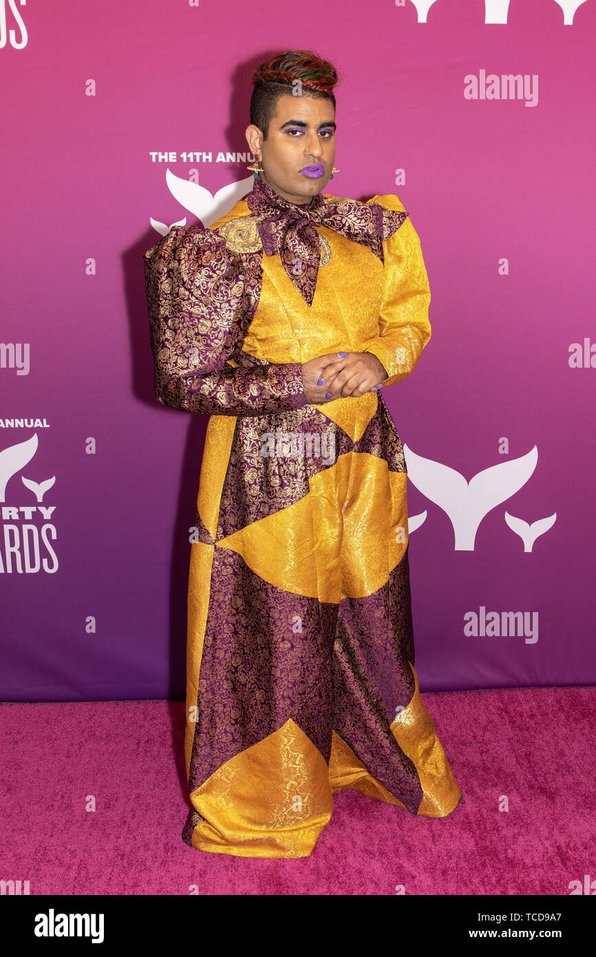 Celebs walk the 2019 Shorty Awards Red Carpet at the Playstation ...