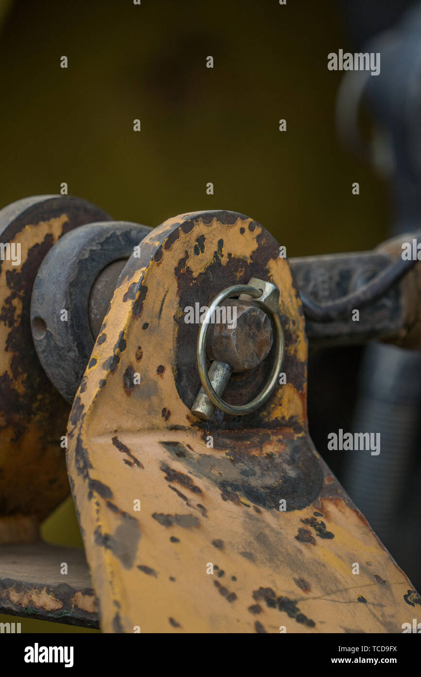 rusty bolt and pin on industrial equipment Stock Photo - Alamy