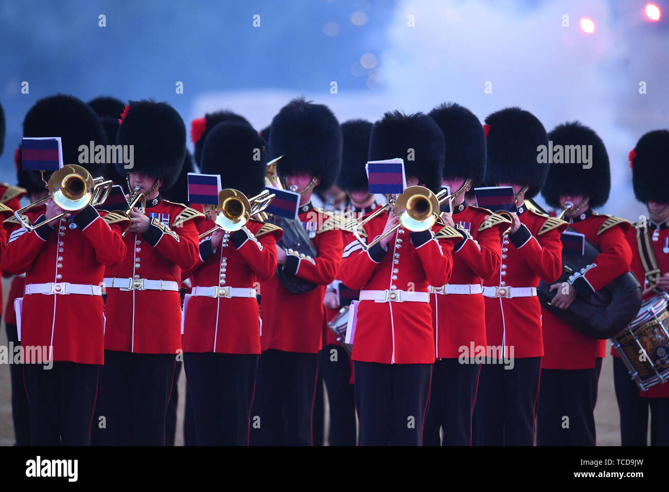 The massed bands of the household division hi-res stock photography and ...