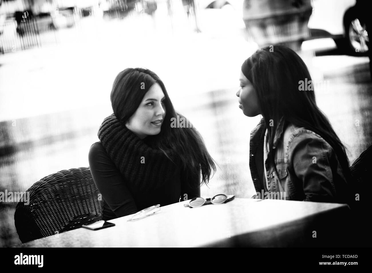 Black And White Photography People Talking