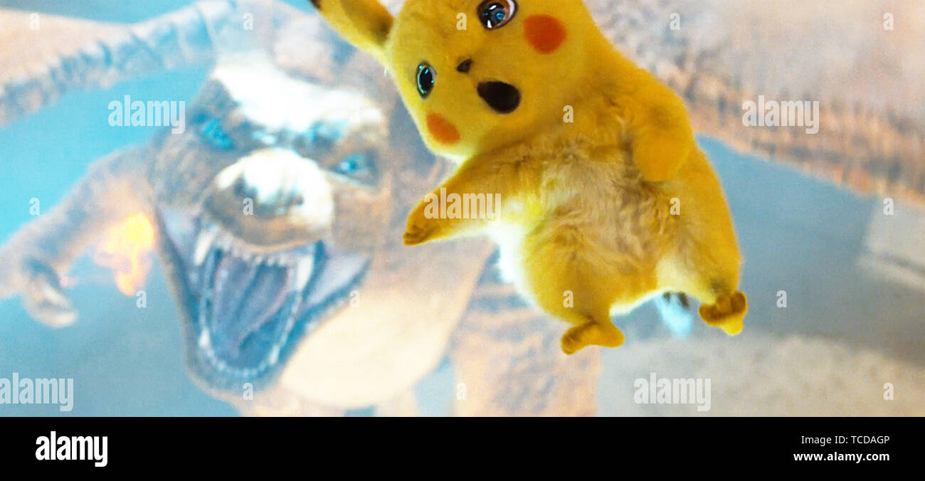 USA. Pikachu ( voiced by Ryan Reynolds ) in the ©Warner Bros new movie ...