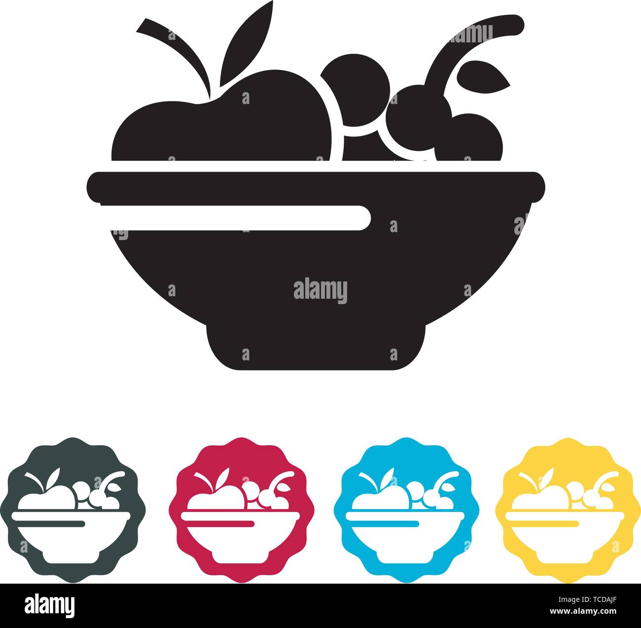Fruit bowl Stock Vector Images - Alamy