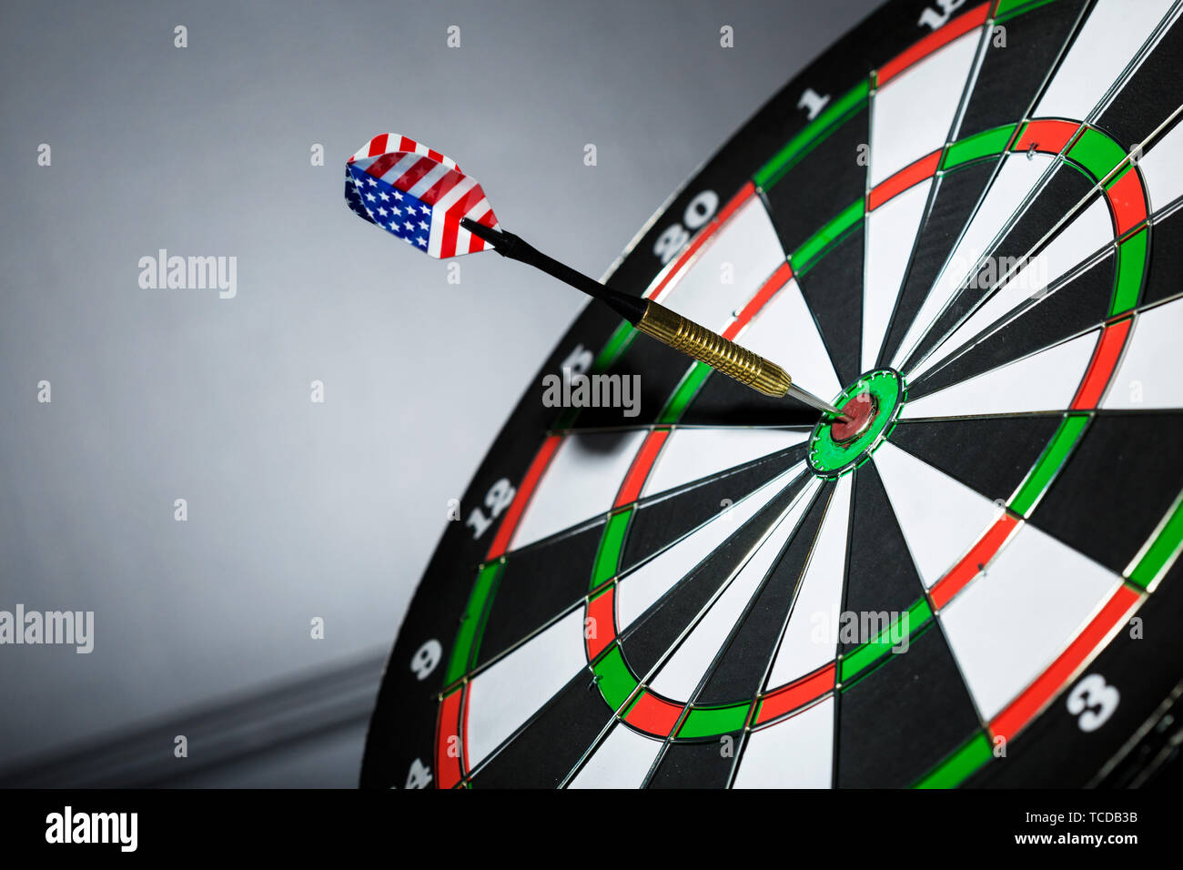 Success hitting target, aim goal achievement concept Stock Photo - Alamy