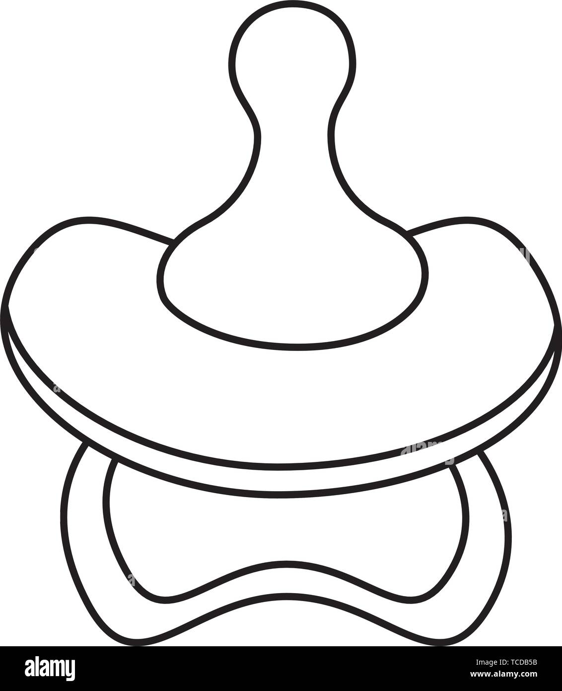 Baby Pacifier Coloring Page