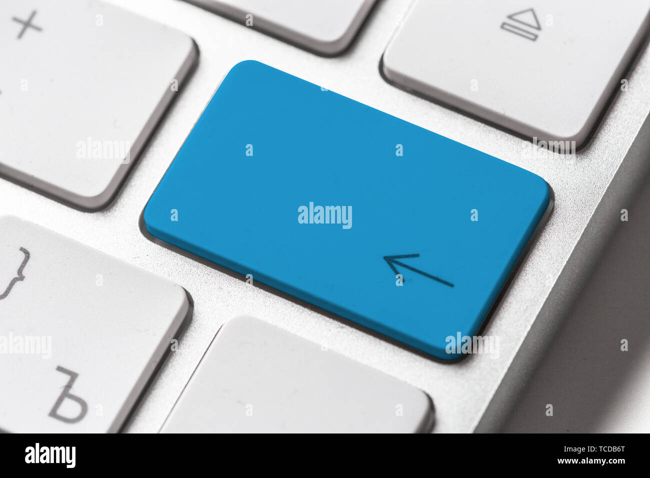 Keyboard button with the inscription Stock Photo - Alamy