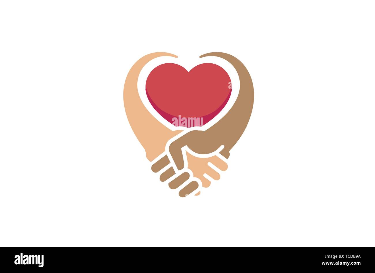 Creative Abstract Handshake Heart Inside Logo Symbol Design ... Creative Abstract Handshake Heart Inside Logo Symbol Design ...