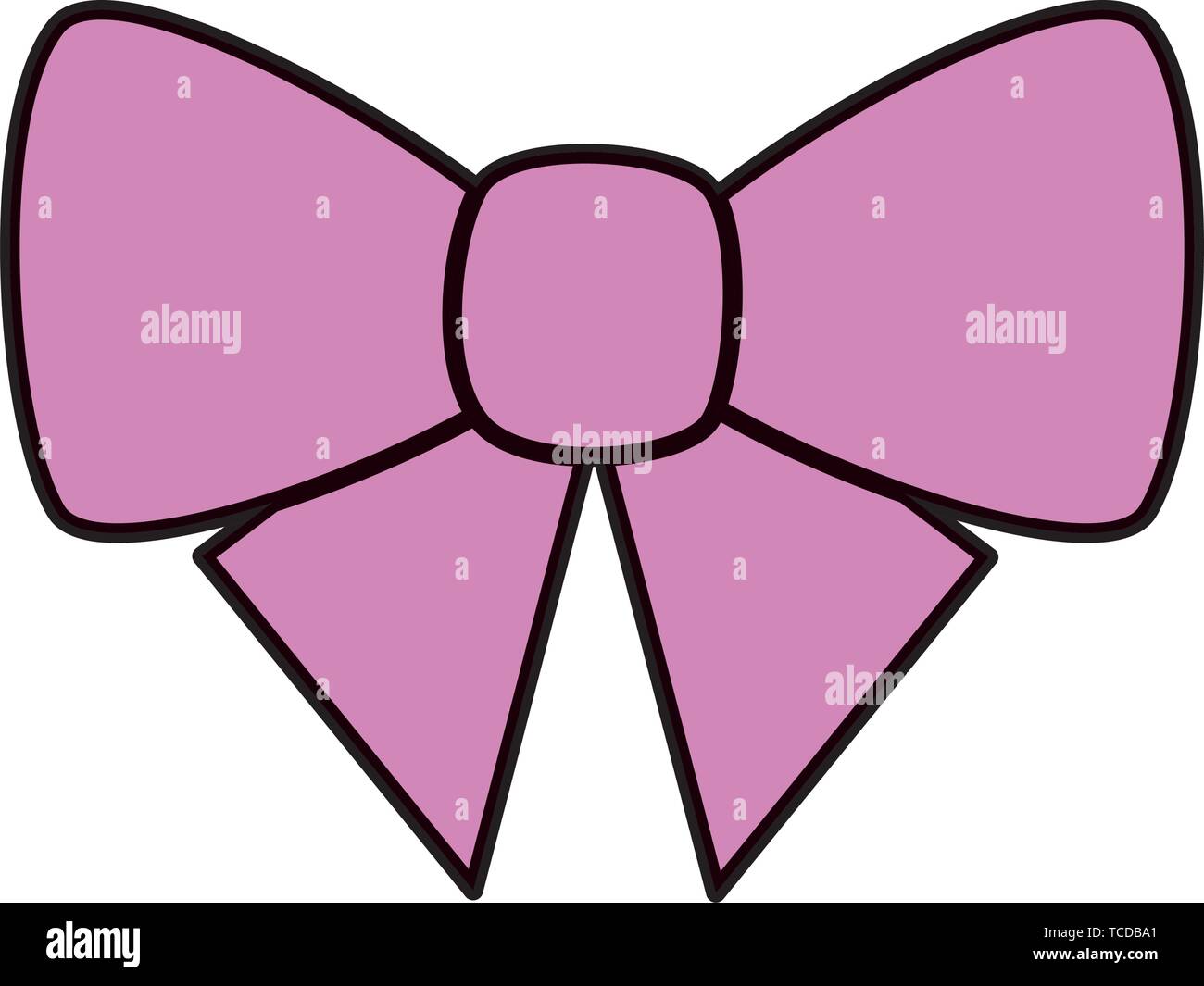 cute bow decorative isolated icon Stock Vector Image & Art - Alamy
