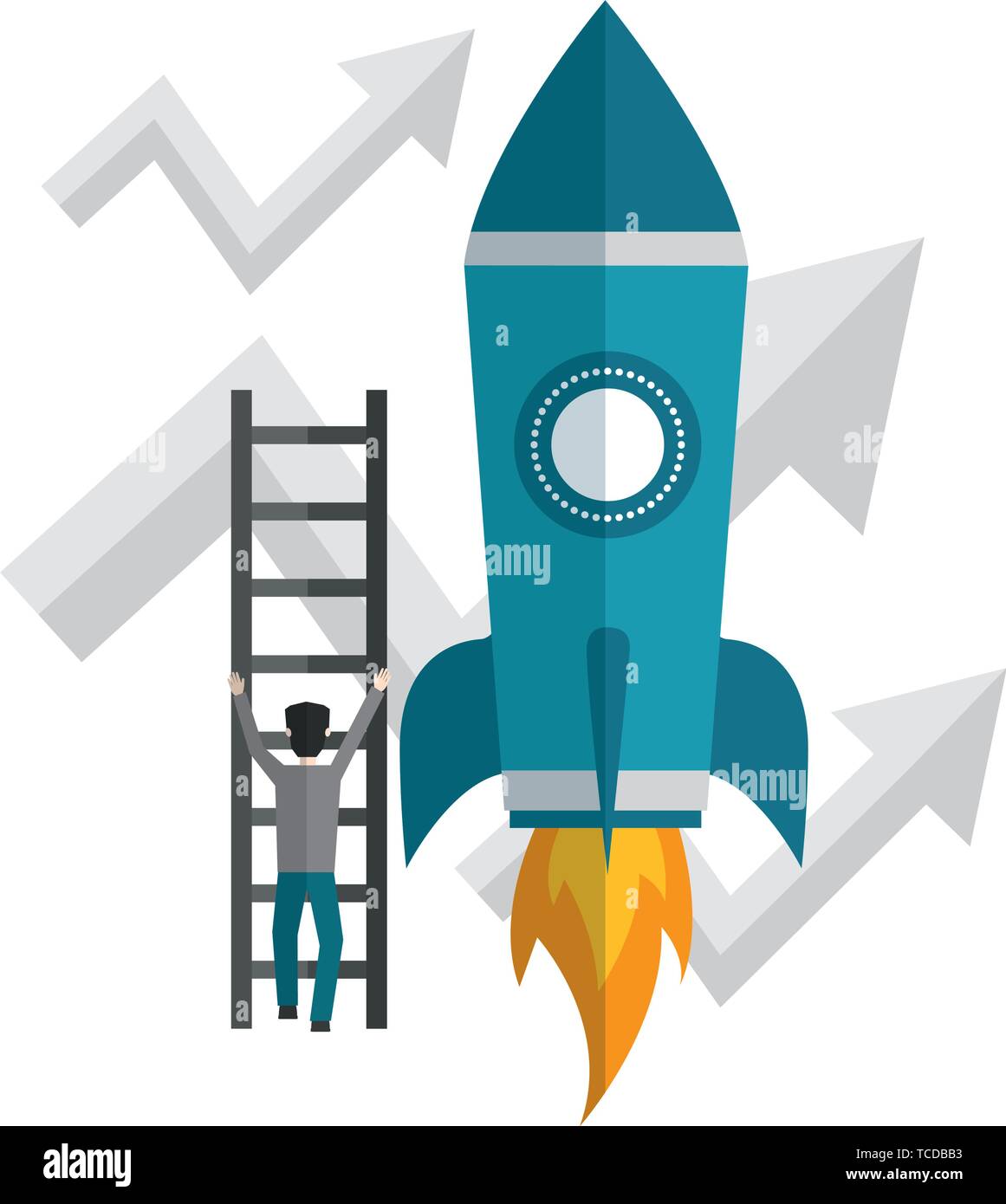 Up the ladders Stock Vector Images - Alamy