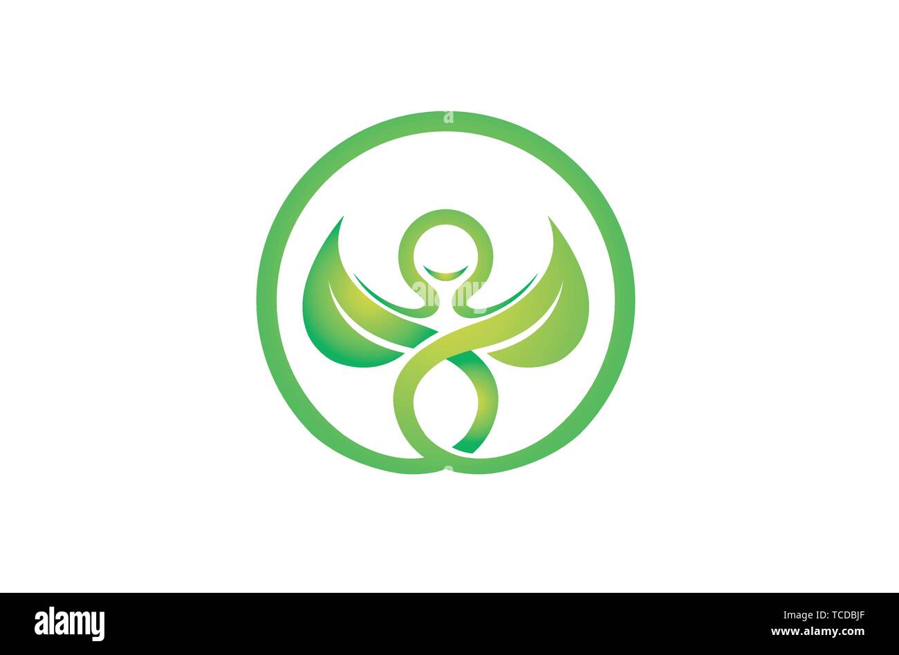 Green Body Circle Logo Design Illustration Stock Vector Image & Art - Alamy