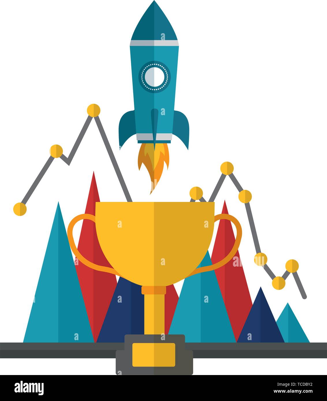 business startup trophy diagram report Stock Vector Image & Art - Alamy