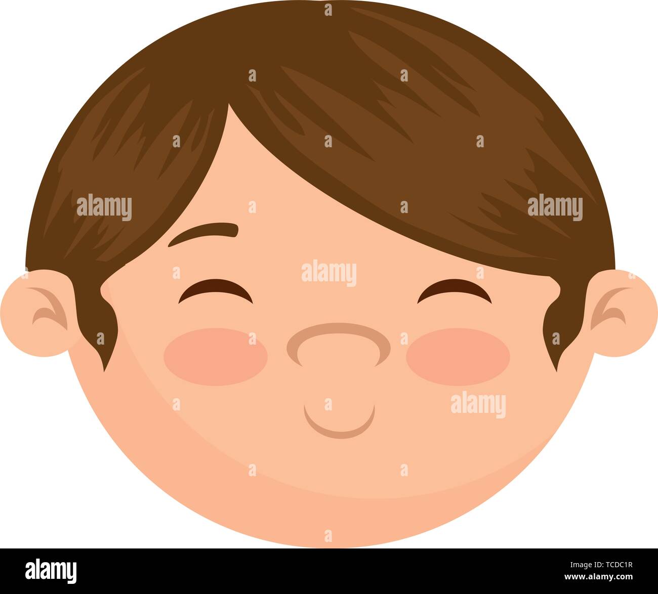 cute little boy baby head Stock Vector Image & Art - Alamy