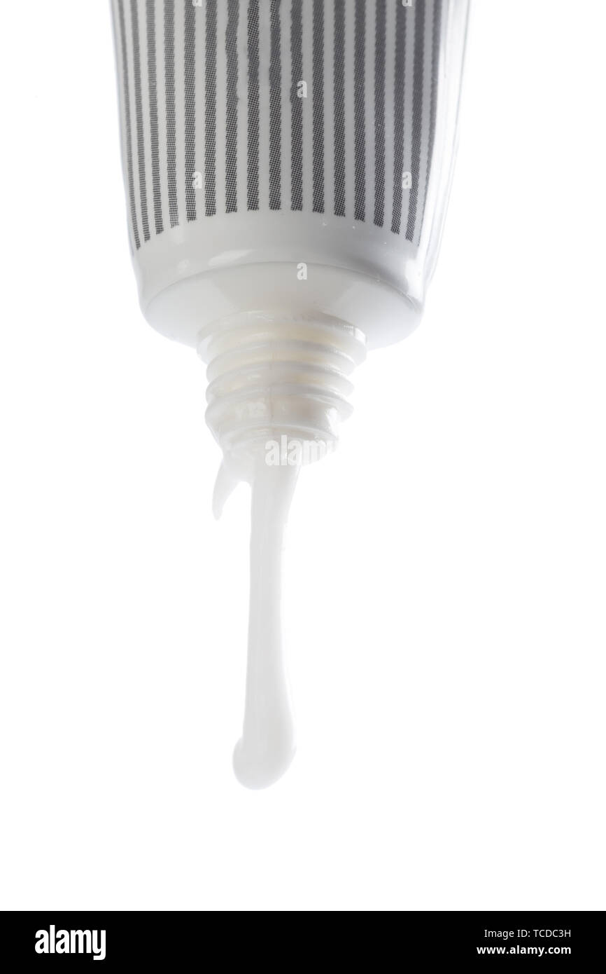 Dental toothpaste isolated on white background Stock Photo - Alamy