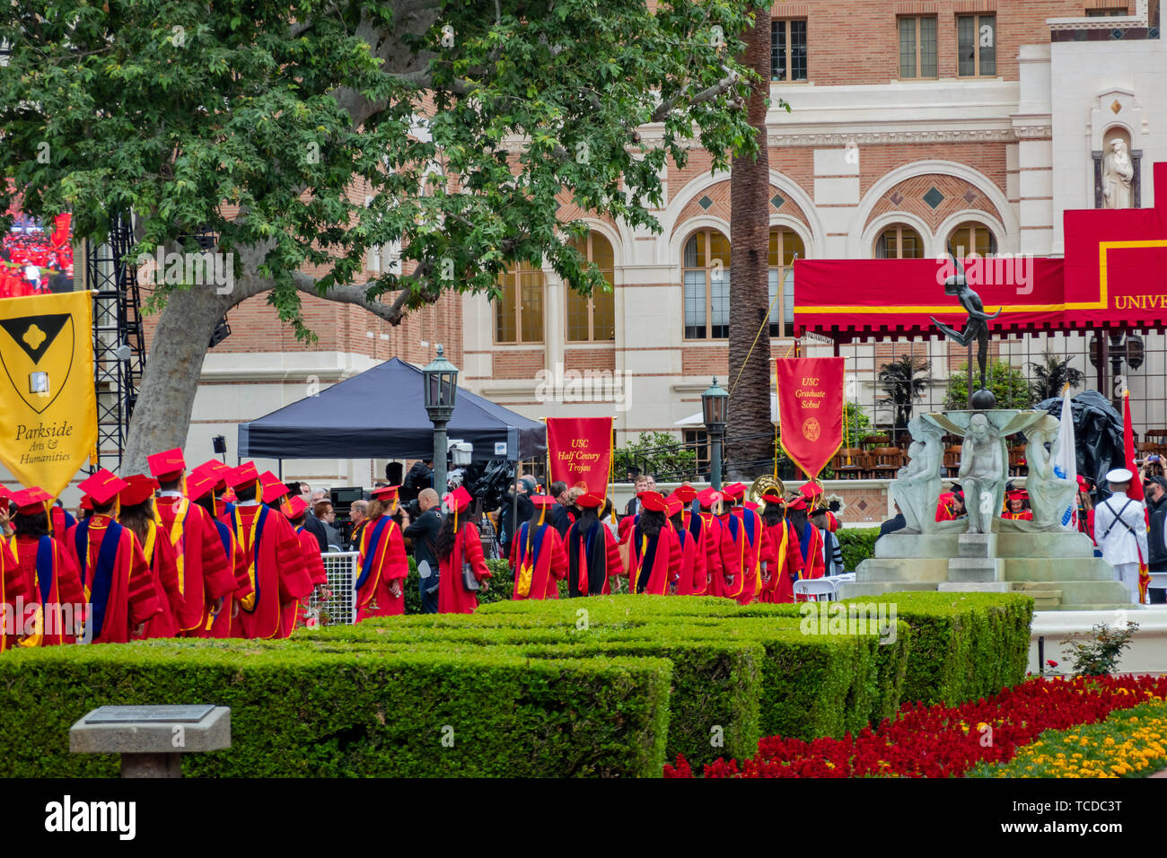 Los Angeles, MAY 10: Graduation Ceremony of University of Southern ...