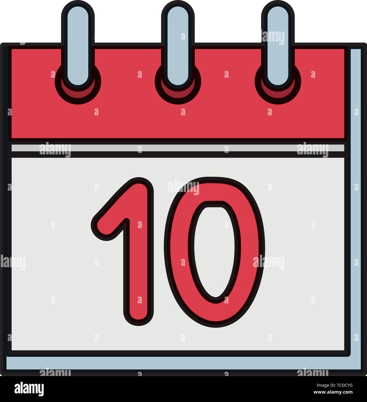 Ten calendar Stock Vector Images - Alamy