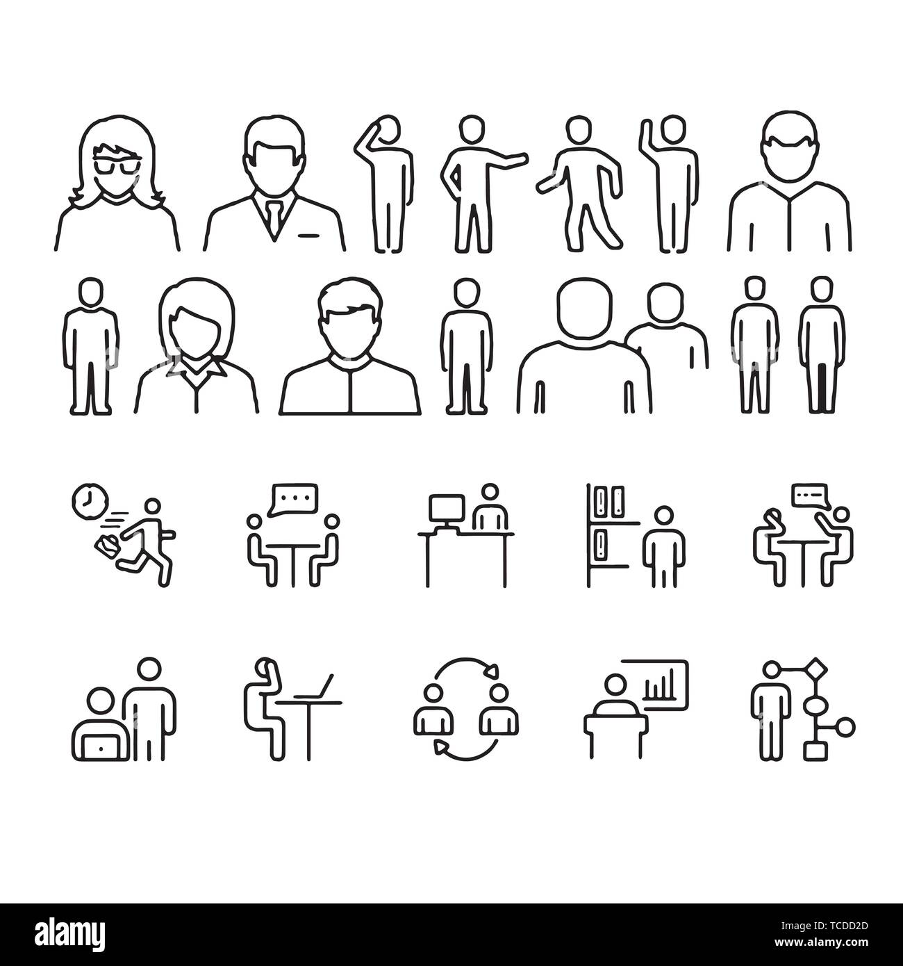 Business icons set. Icons for business, management, finance, strategy ...
