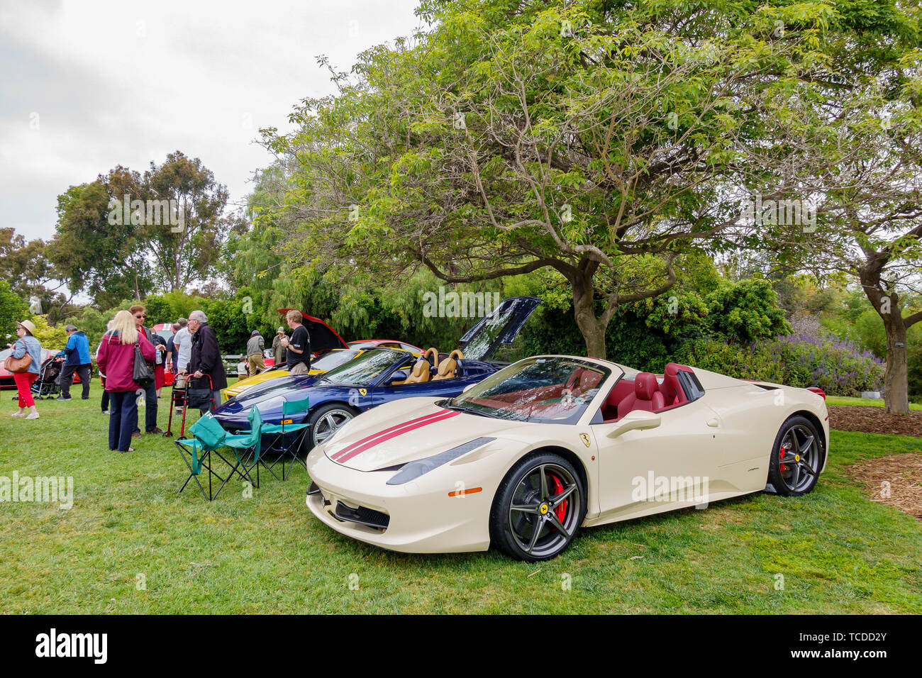 Ferrari car show los angeles hi-res stock photography and images - Alamy