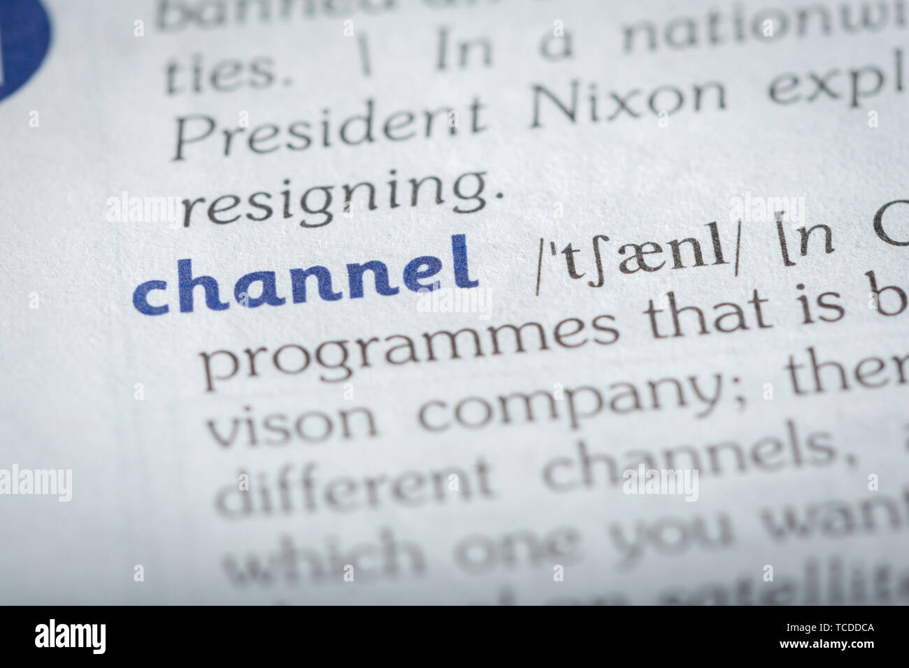 Dictionary definition of word Stock Photo - Alamy