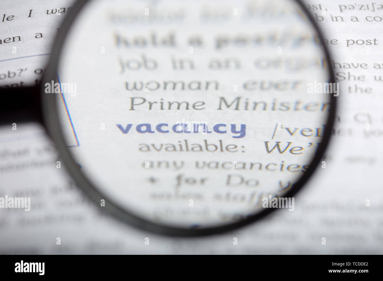 Dictionary definition of word Stock Photo - Alamy