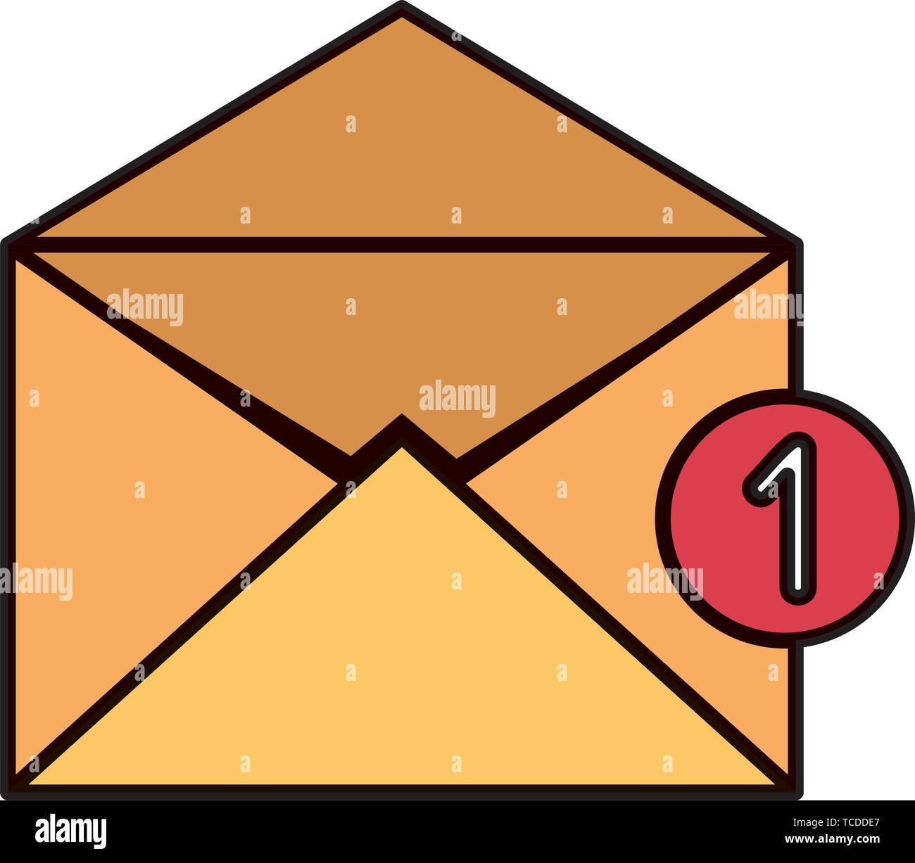 envelope mail with counter number Stock Vector Image & Art - Alamy