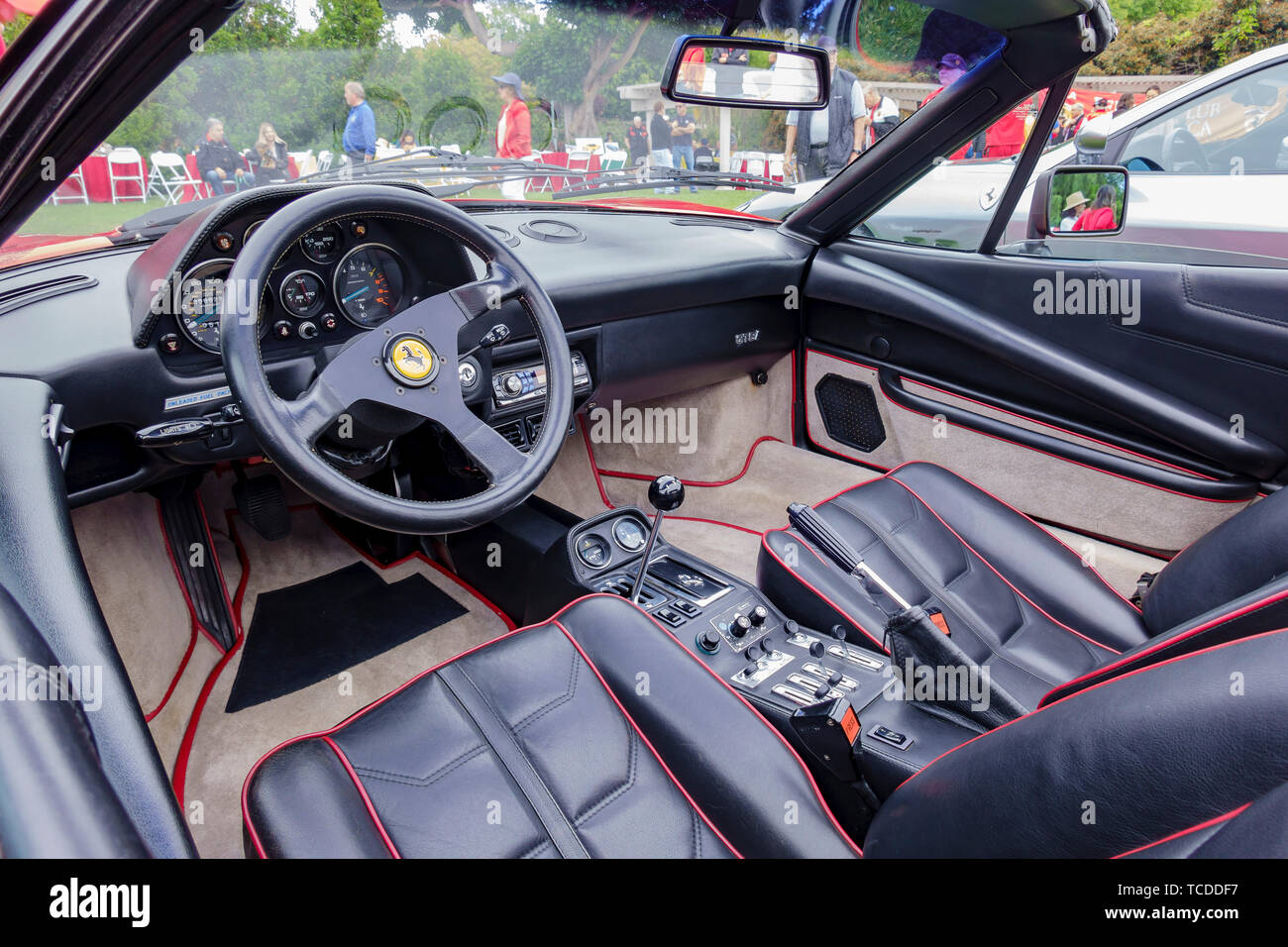 Los Angeles, JUN 2: The beautiful driving side of a Ferrari car show on ...
