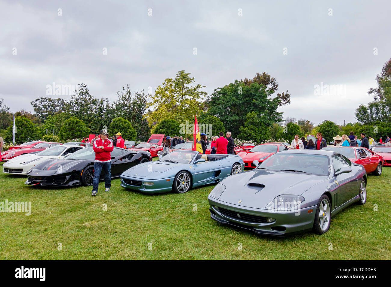 Ferrari car show los angeles hi-res stock photography and images - Alamy