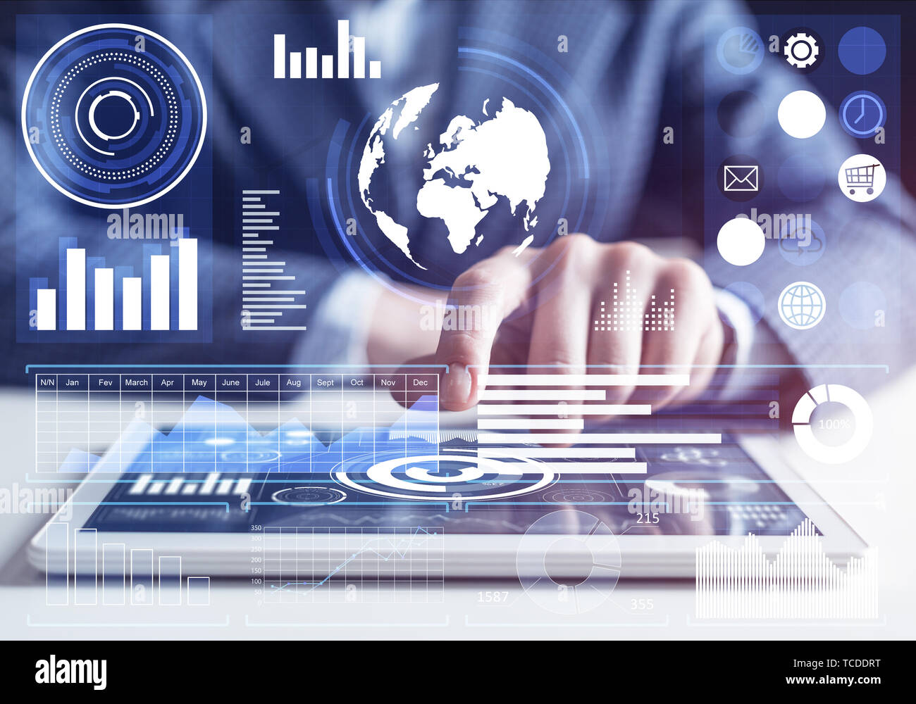 Modern computing in business analytics Stock Photo - Alamy
