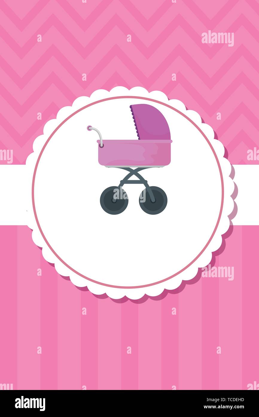 postcard with baby cart transport Stock Vector Image & Art - Alamy
