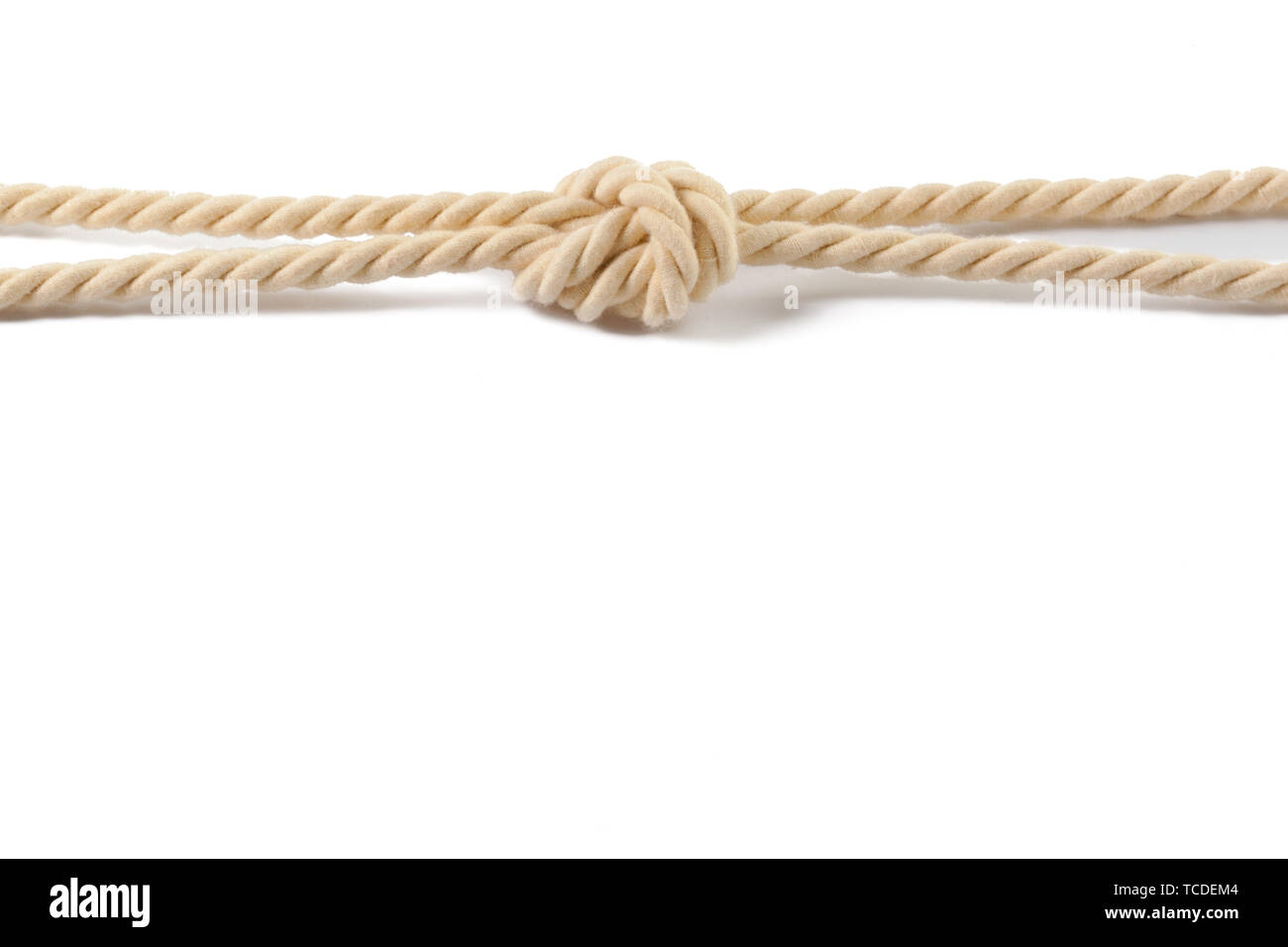 Beige cotton rope Stock Photo - Alamy