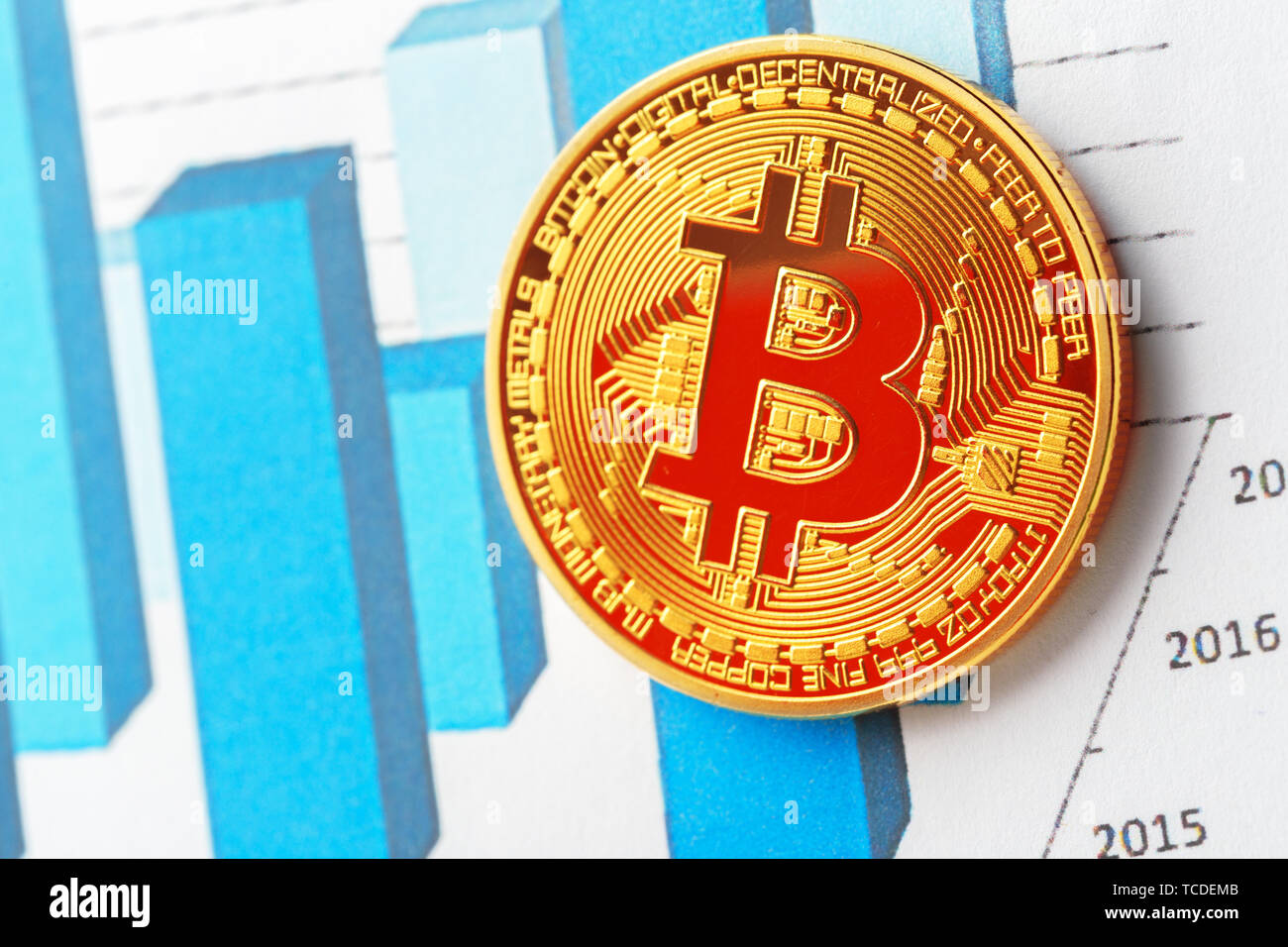 bitcoin crypto currency diagram Stock Photo - Alamy