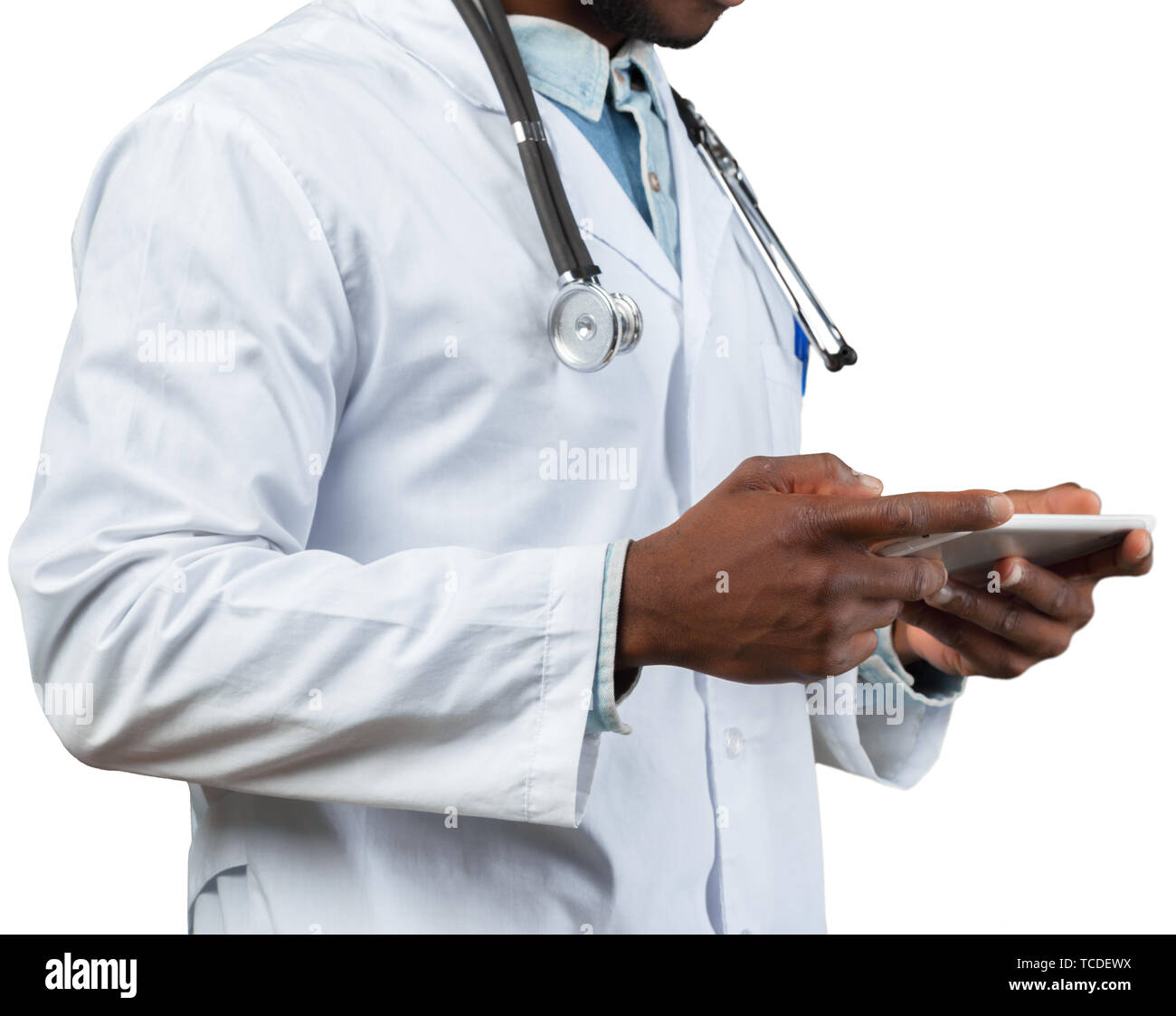 African doctor patient touch hi-res stock photography and images - Alamy