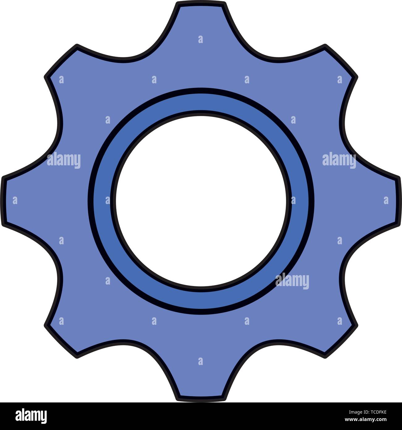 gear machine settings isolated icon Stock Vector Image & Art - Alamy