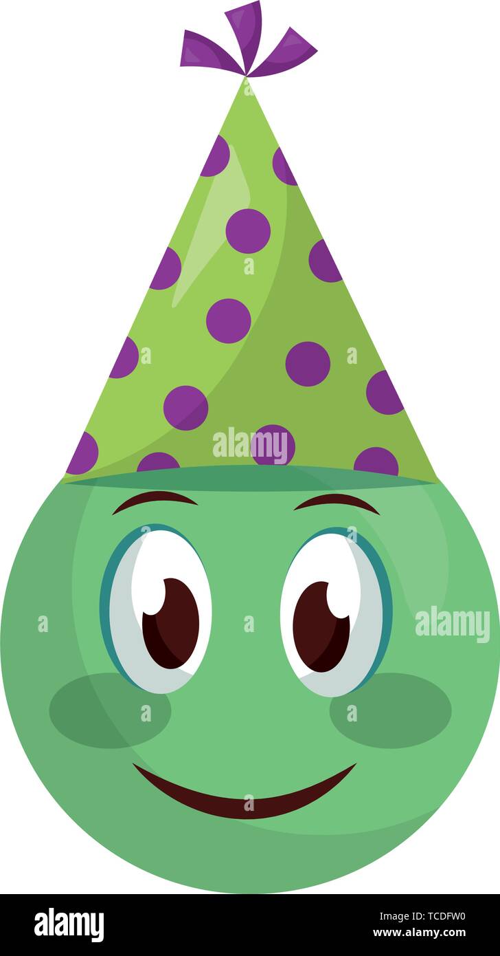 smiley emoji party hat Stock Vector Image & Art - Alamy