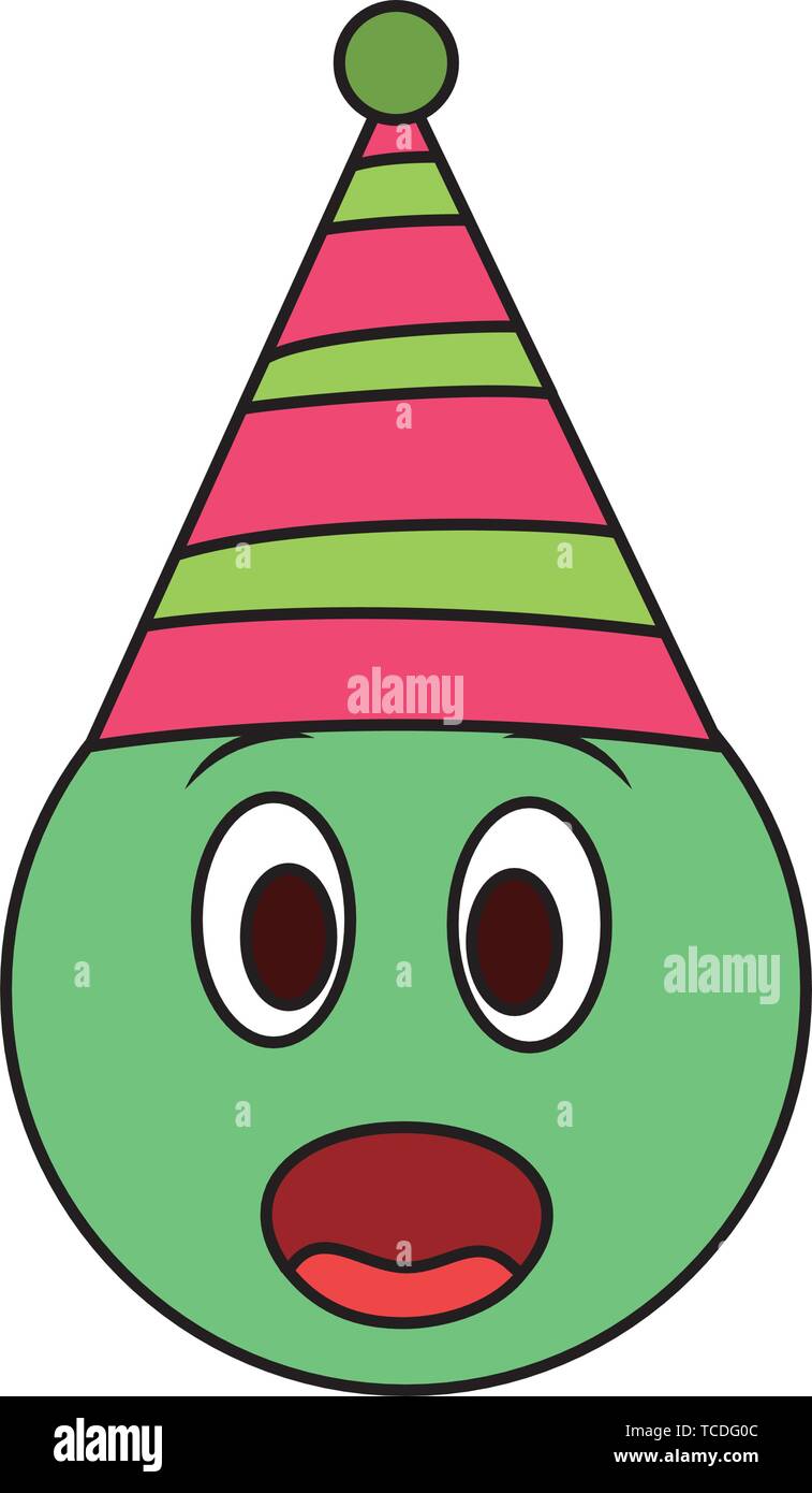 smiley emoji party hat Stock Vector Image & Art - Alamy