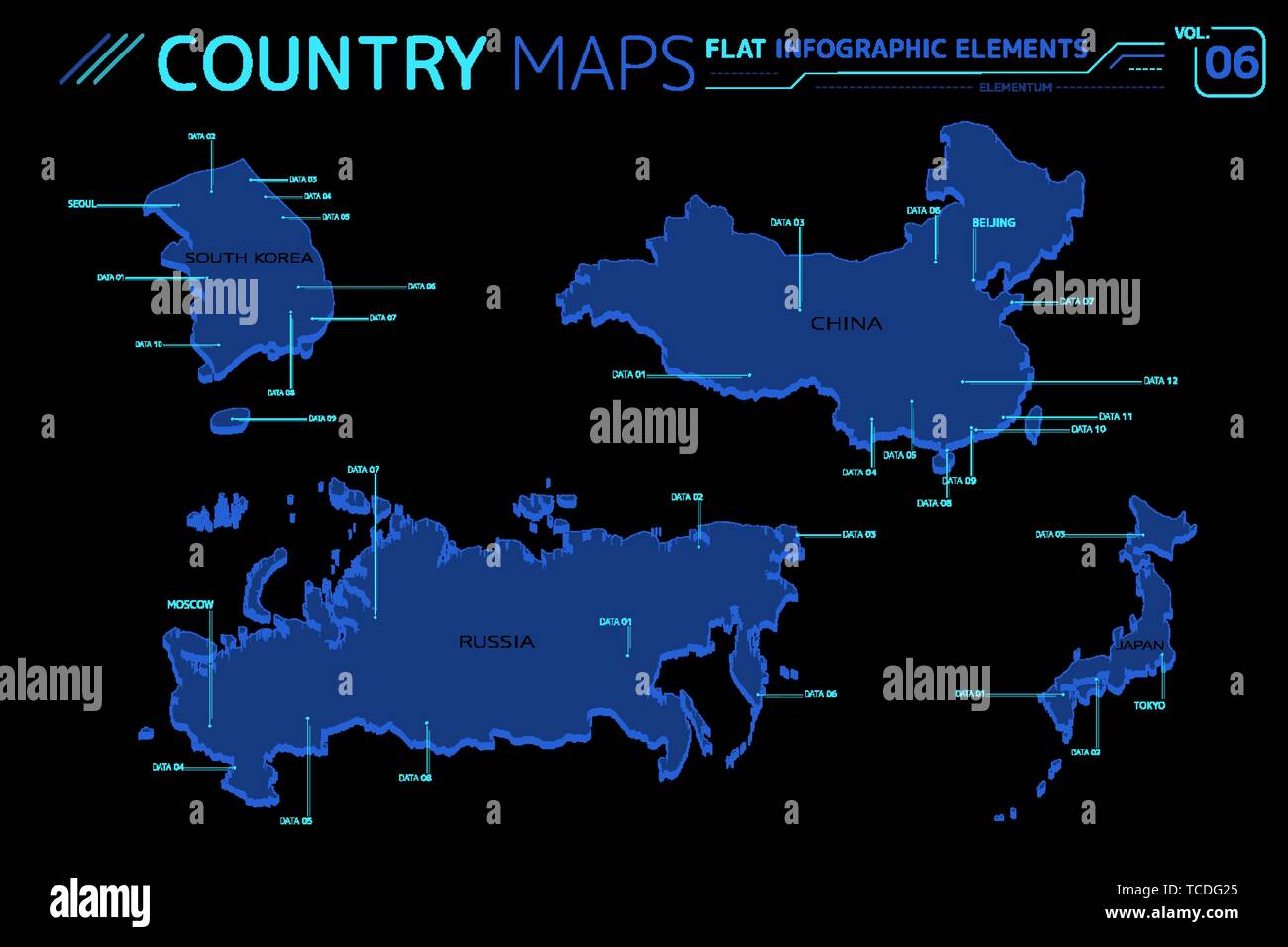 Russia china map Stock Vector Images - Alamy