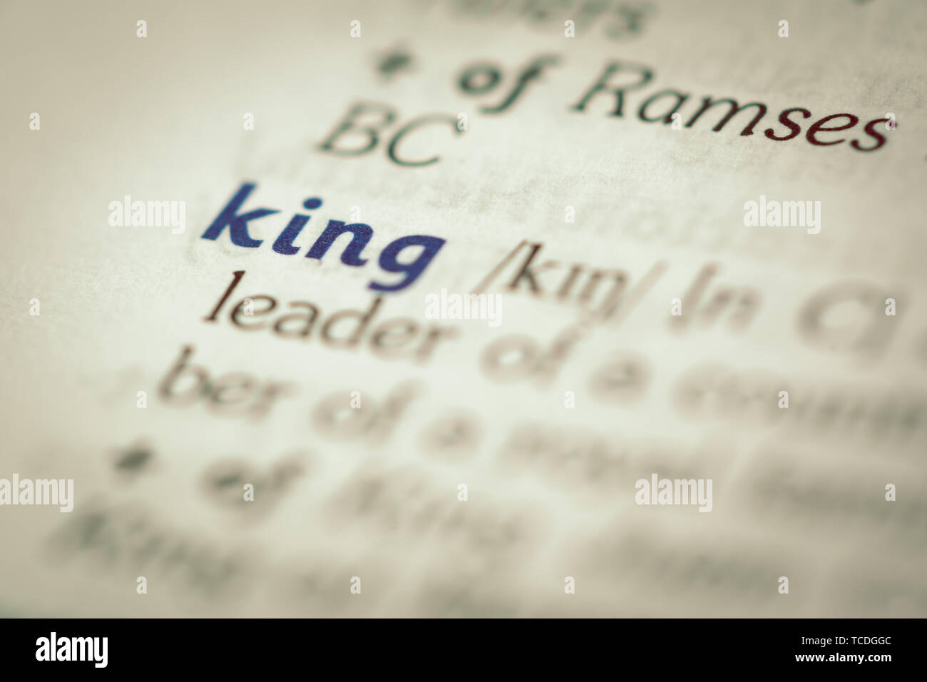 Dictionary definition of word Stock Photo - Alamy