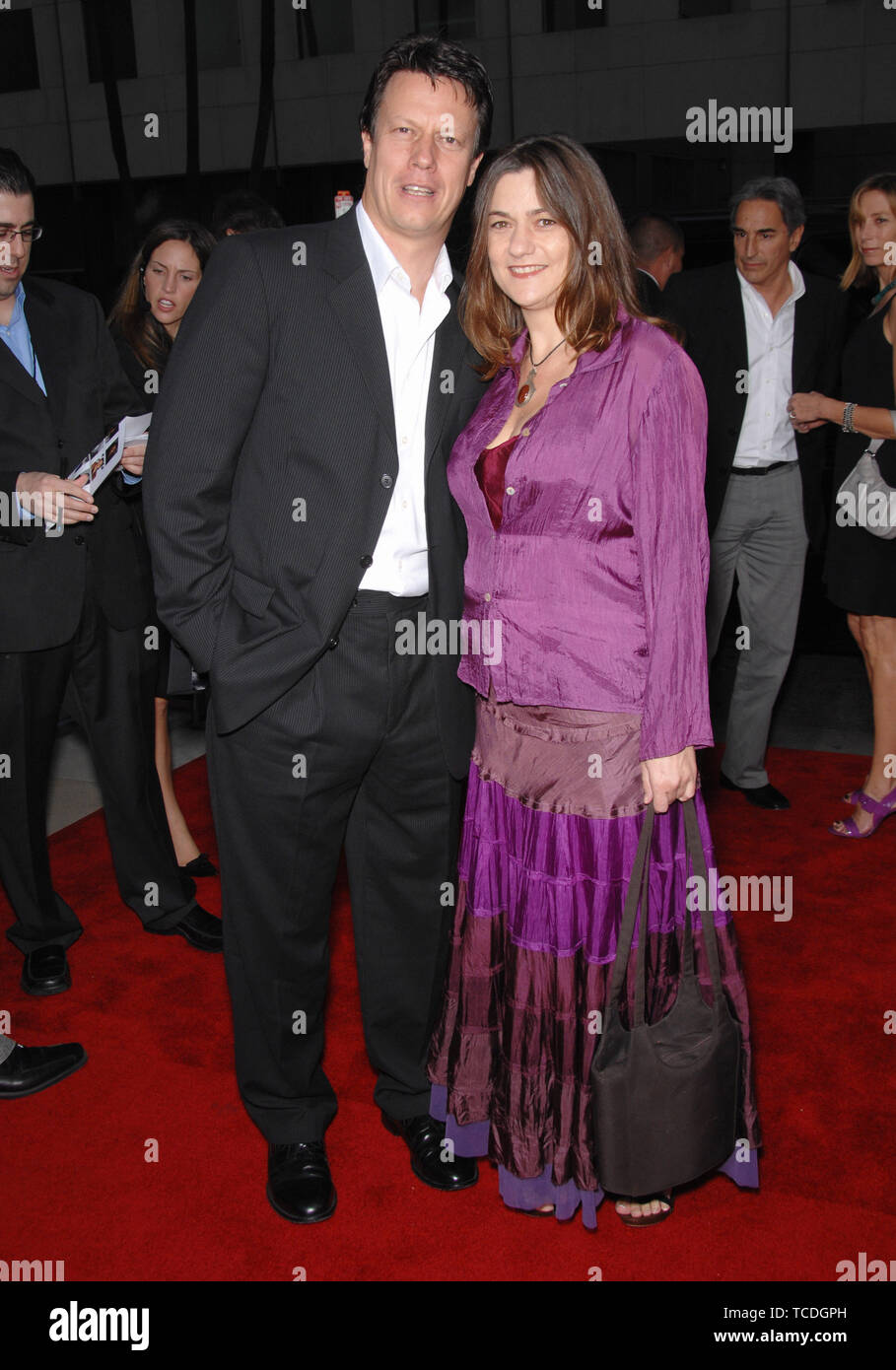 LOS ANGELES, CA. October 11, 2007: Director Gavin Hood & wife Amy at ...