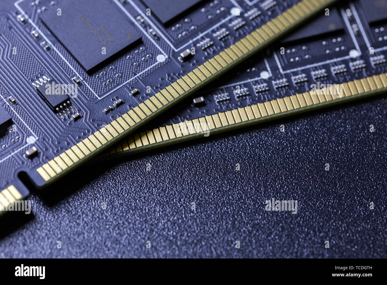 black pc memory universal dark cloesup background with selective focus ...