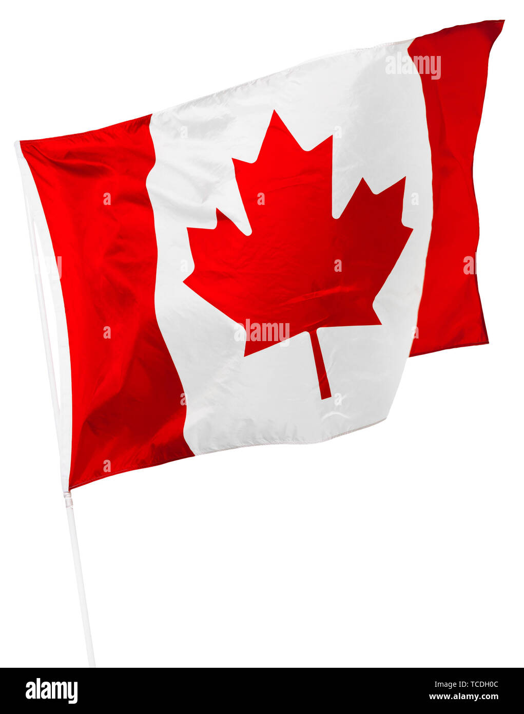 Canadian Flag isolated on white Stock Photo - Alamy