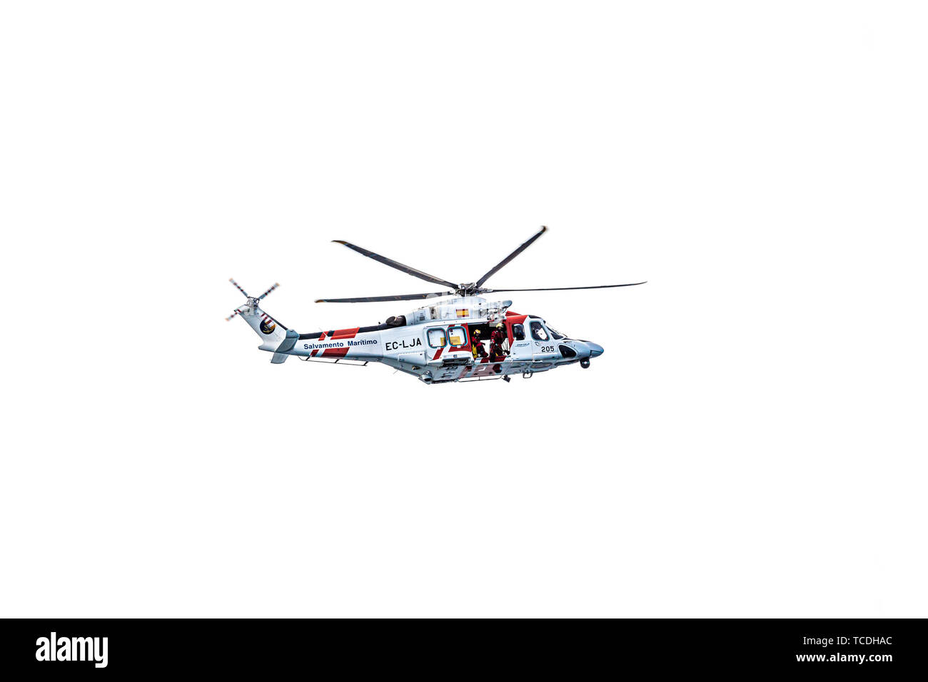 Medical helicopter on emergency Cut Out Stock Images & Pictures - Alamy
